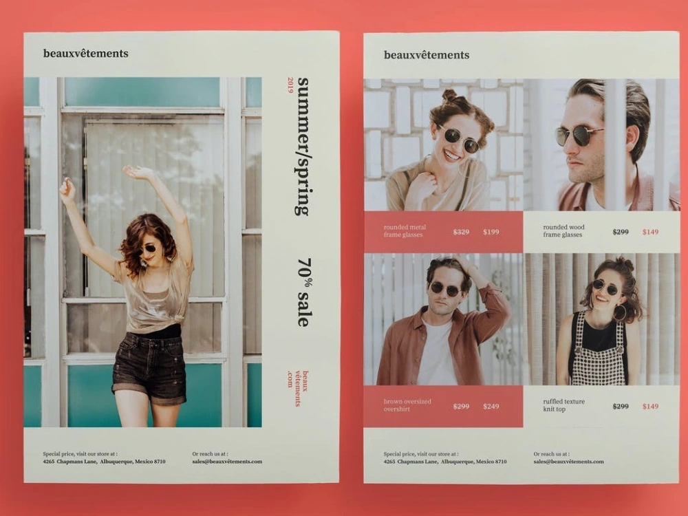 A stunning fashion lookbook, line sheet, brochure, clickable or catalog ...