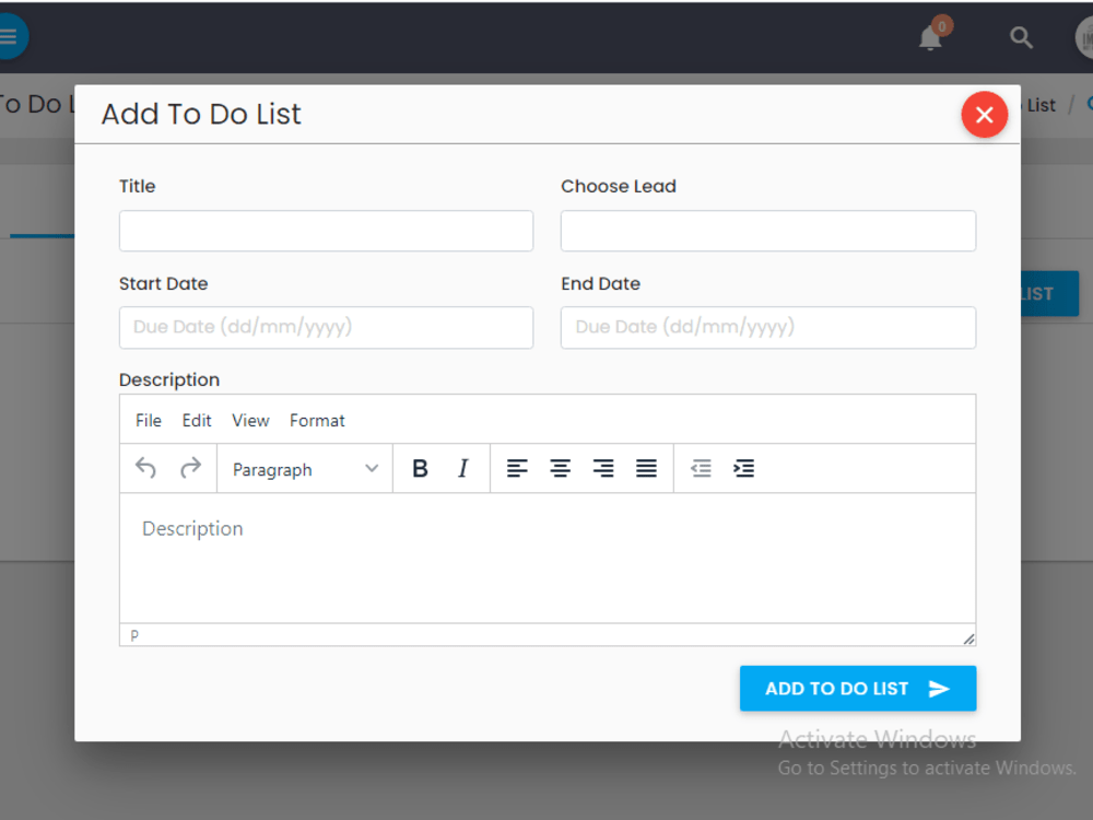 A CRM software developed in .NET stack. | Upwork
