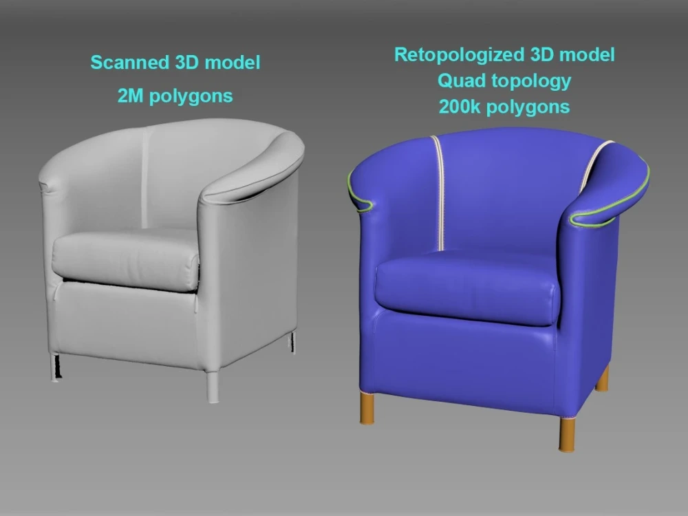 A Retopologized, Optimized and Cleaned up 3D Model with Quad Topology | Upwork