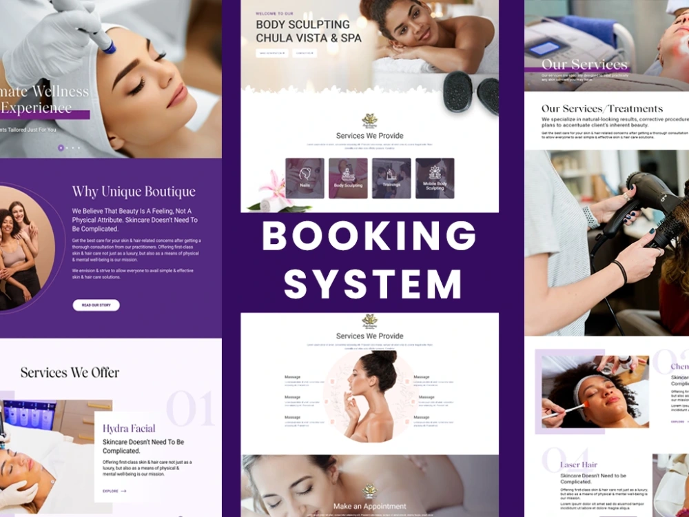 Your beauty salon, hair salon, yoga spa booking system | Upwork