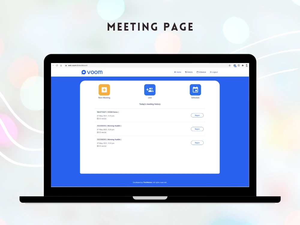 VConnect - Video Conferencing System Similar to ZOOM with Web Panel ...