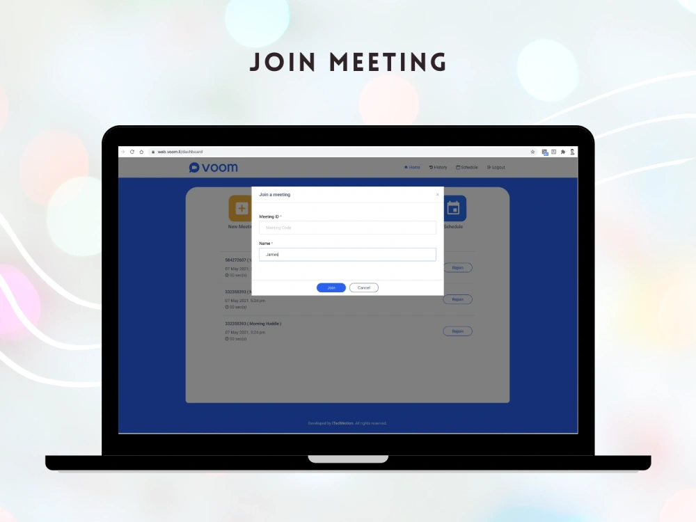 VConnect - Video Conferencing System Similar to ZOOM with Web Panel ...