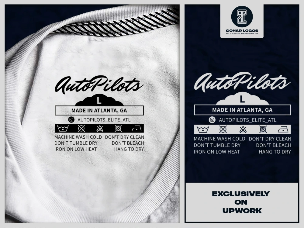 Custom clothing tag, neck tag, hang tag, hem tag and price tag | Upwork