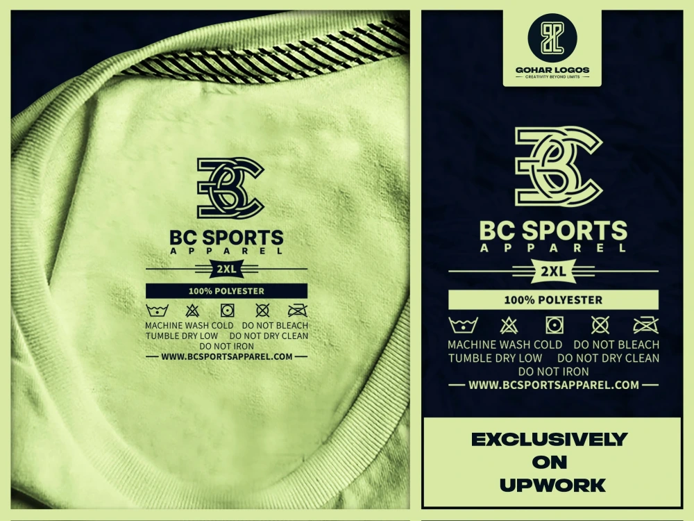 Custom clothing tag, neck tag, hang tag, hem tag and price tag | Upwork