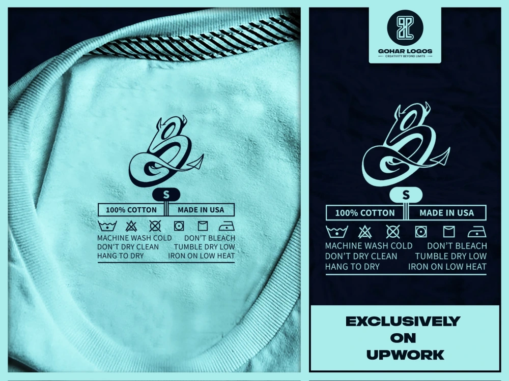 Custom clothing tag, neck tag, hang tag, hem tag and price tag | Upwork