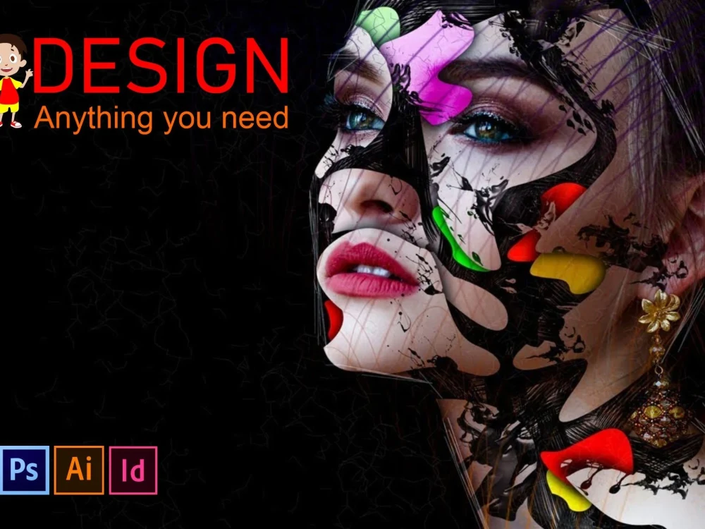Professional graphic designer in adobe photoshop illustrator InDesign ...