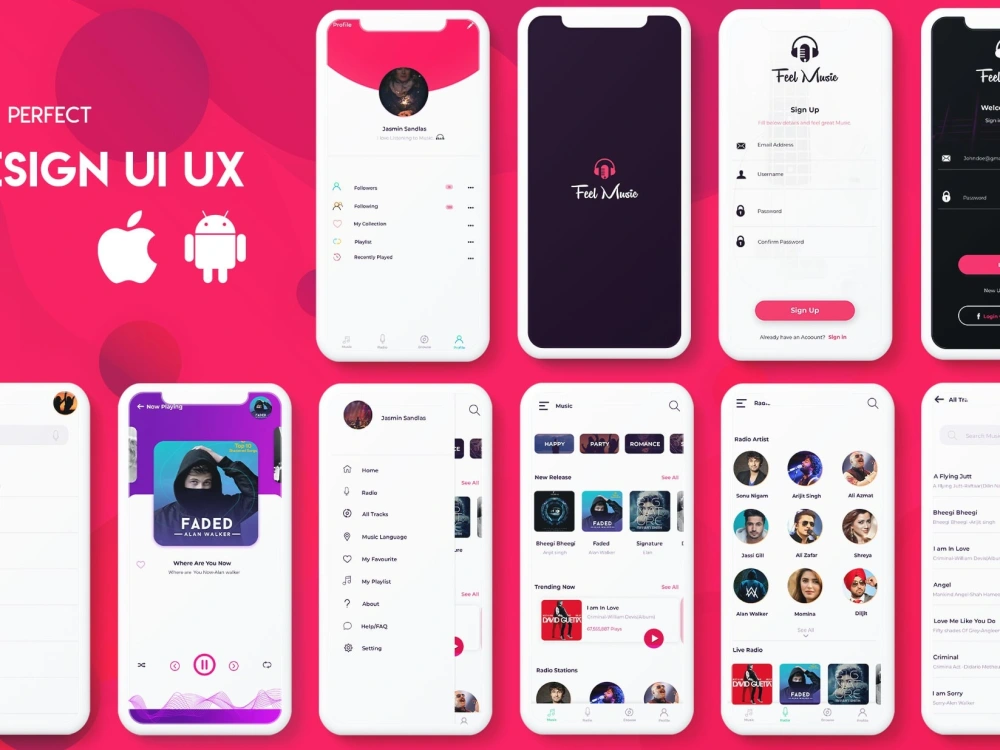Professional web and mobile app ui design | Upwork