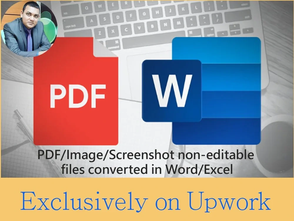 Non-editable file converted in Word/Excel | Upwork