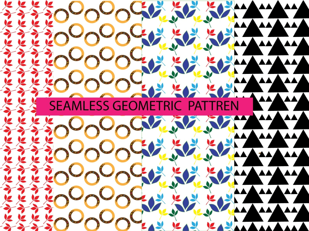 Floral, Textile, Geometric Seamless Vector Patterns | Upwork