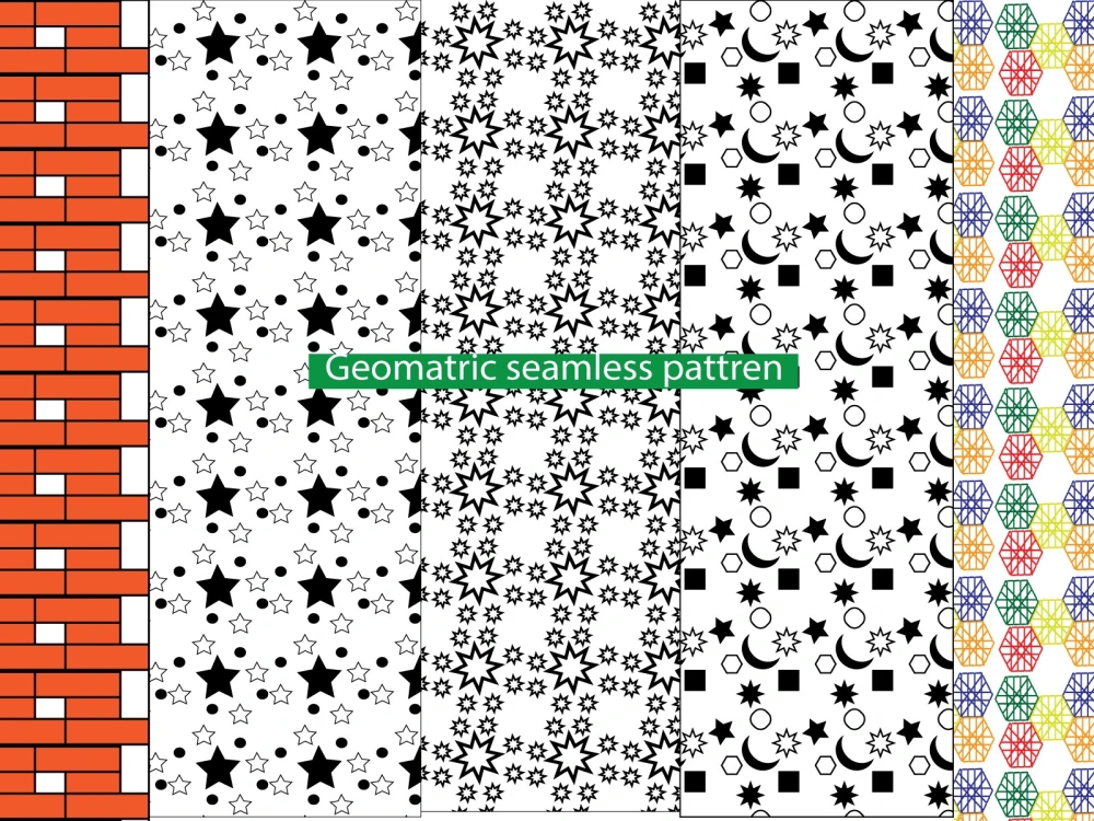 Floral, Textile, Geometric Seamless Vector Patterns | Upwork