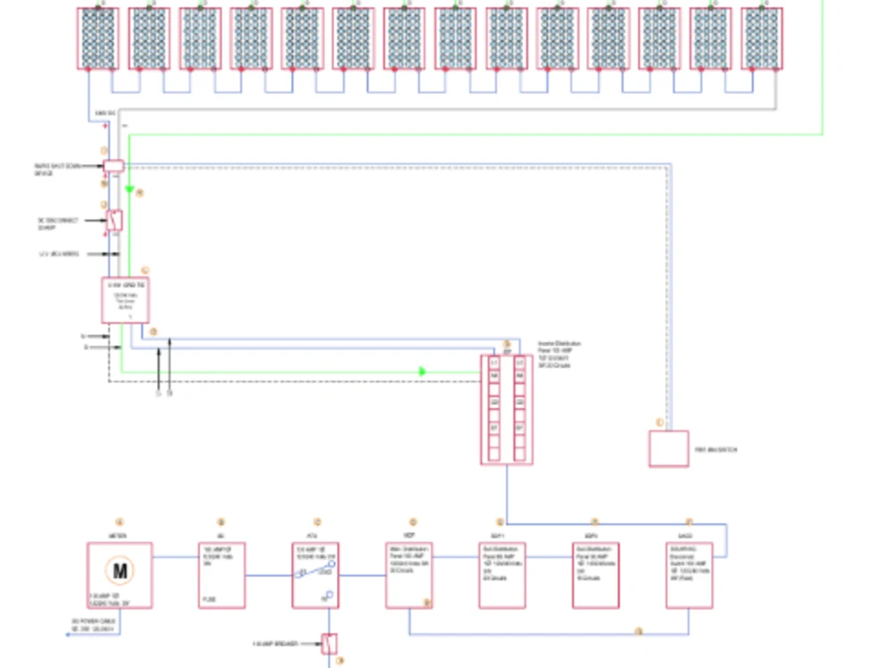 Electrical design drawing for Industrial & commercial project. | Upwork