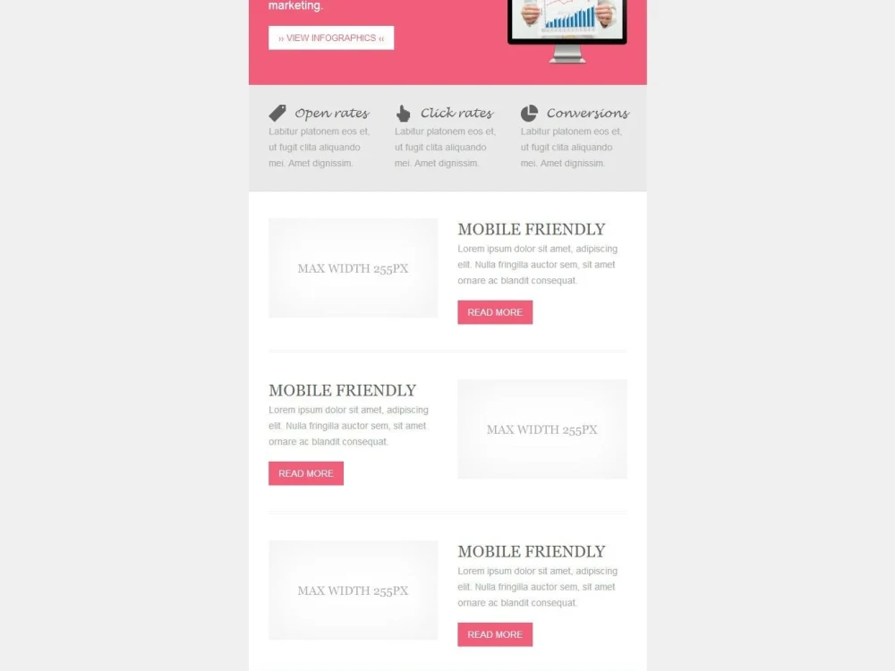 A responsive email template | Upwork