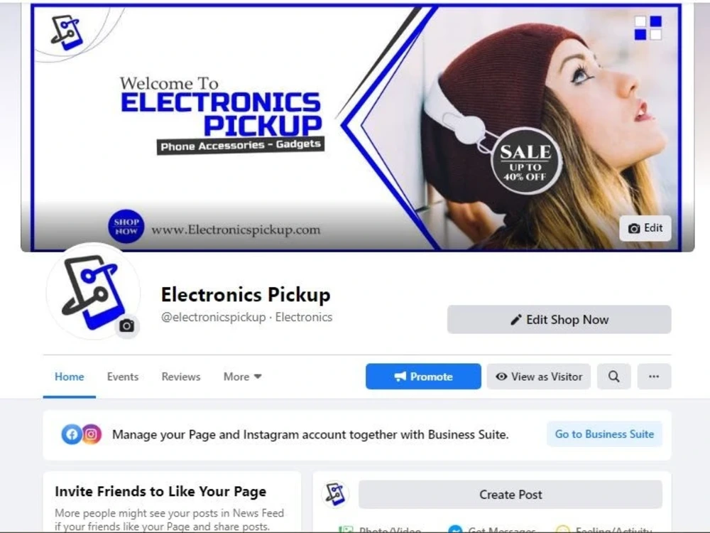 Design create and optimize facebook business page | Upwork