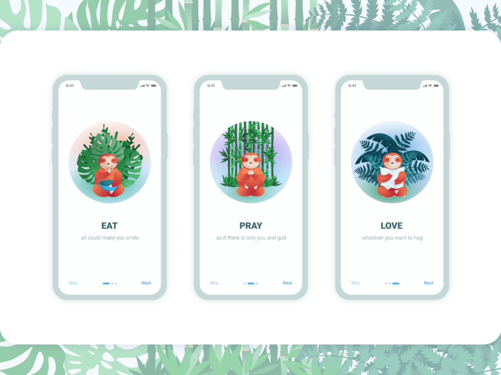 Onboarding screen and splash screen for mobile app and web app | Upwork