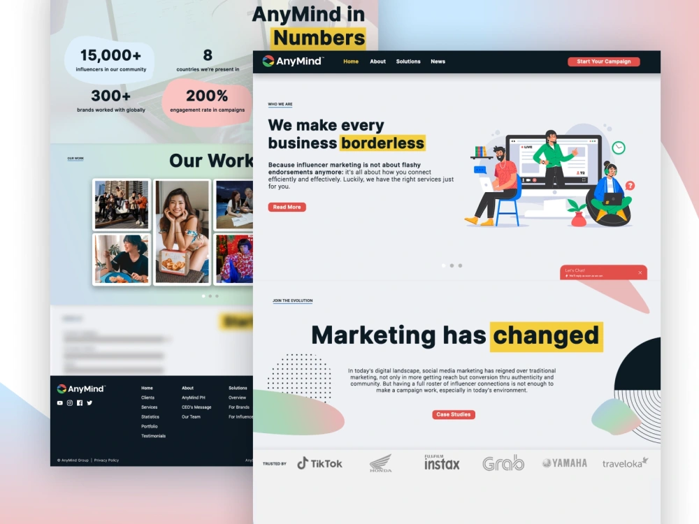 Clean and minimal Website UX/UI design | Upwork