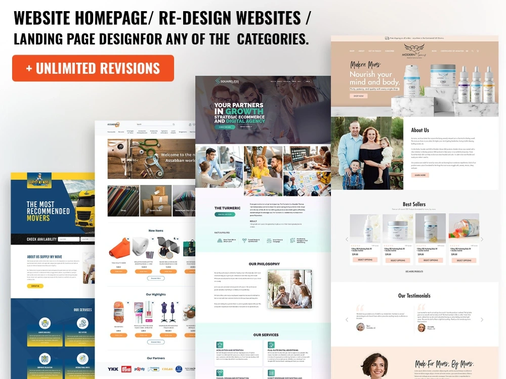 Professional Website Homepage + Unlimited Revisions | Upwork