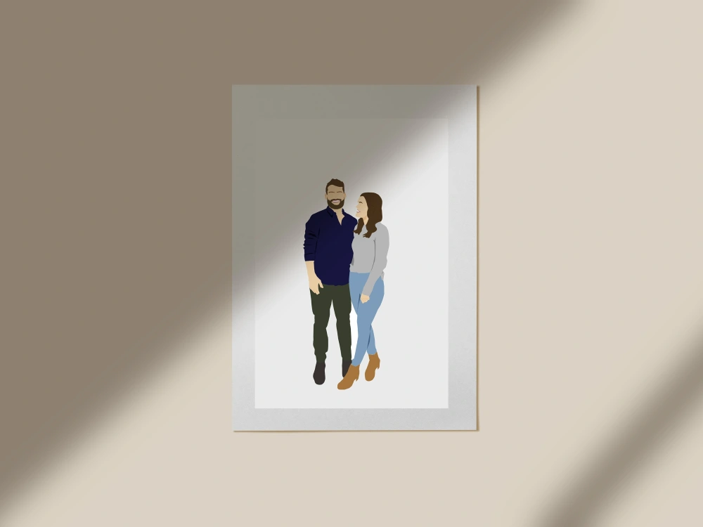 A cute minimal faceless portrait | Upwork