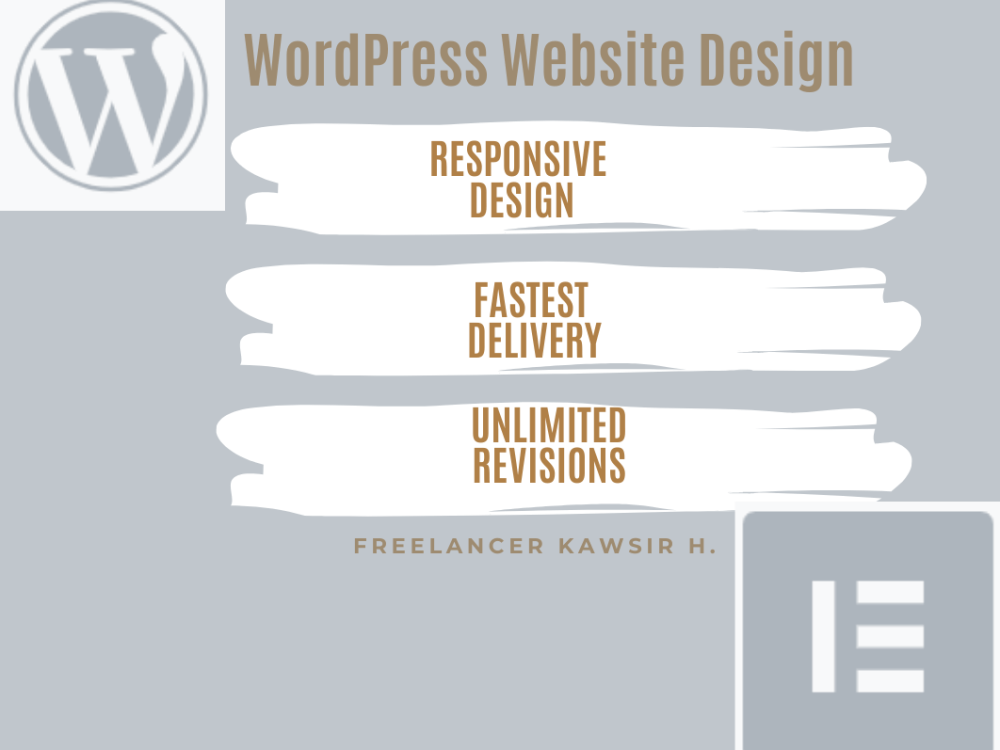 A responsive WordPress Website design/redesign for your business | Upwork
