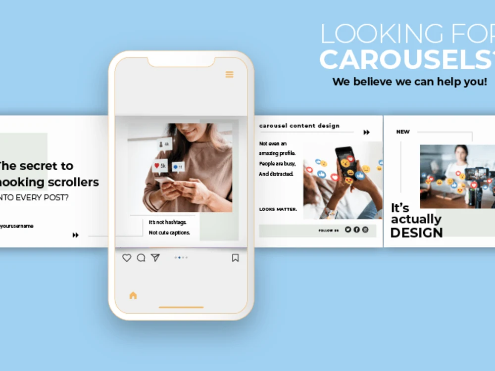 High-quality seamless Carousel Posts for your Brand, Facebook ...