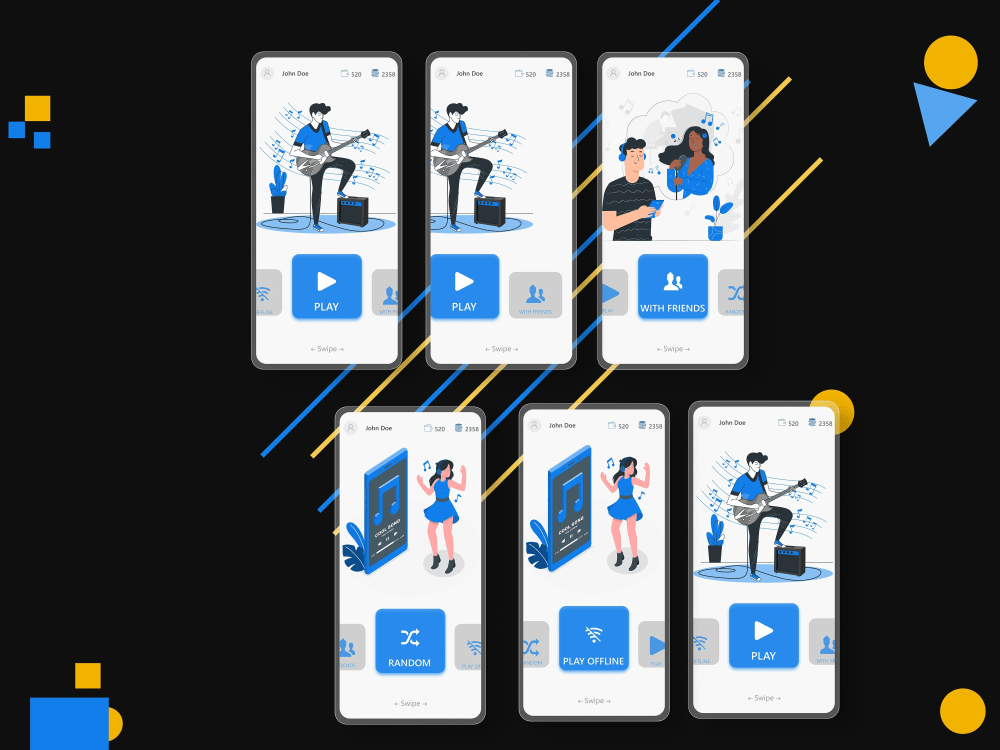 A modern mobile app UI UX design | Upwork