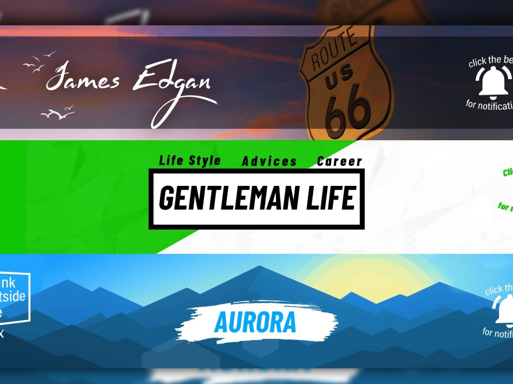 A simple Youtube Banner | Upwork