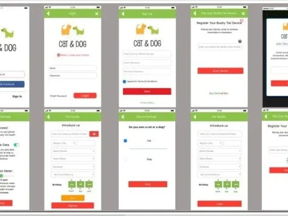 Industry standard UI wireframes, mockup, prototype for your apps | Upwork
