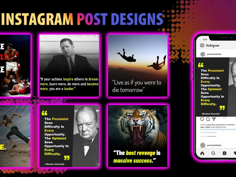 An eye-catching Instagram post design | Upwork