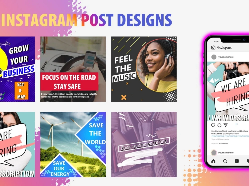 An eye-catching Instagram post design | Upwork