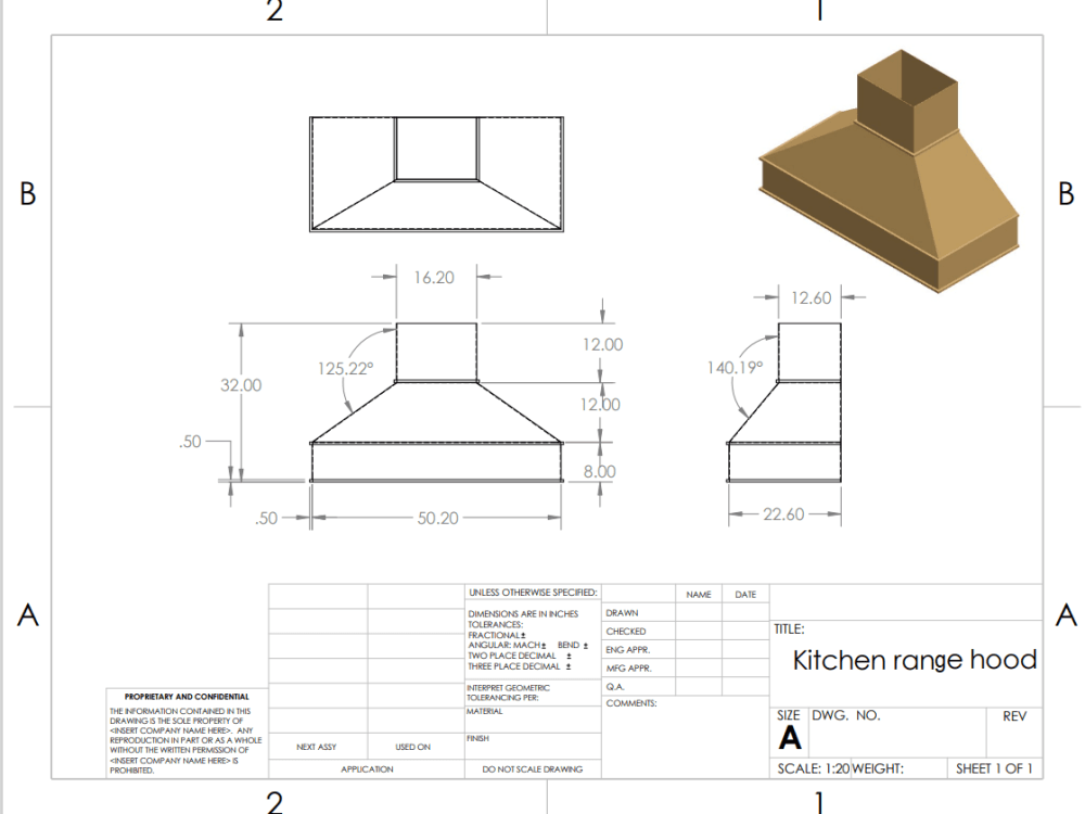 2D technical drawings of your product for manufacturing | Upwork