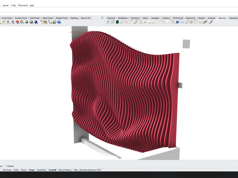 A parametric texture made with grasshopper and rhino | Upwork