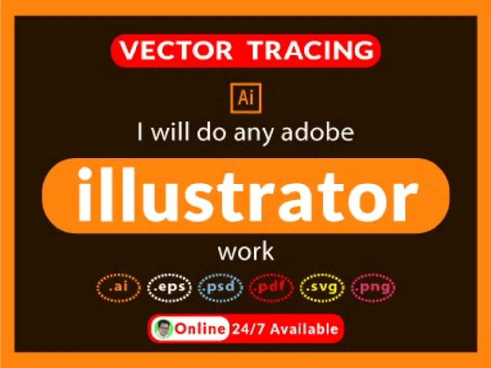 Any adobe illustrator work, vectorise logo, image to vector, pdf to ai ...