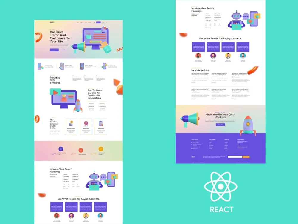 The pixel-perfect responsive web application using ReactJS | Upwork