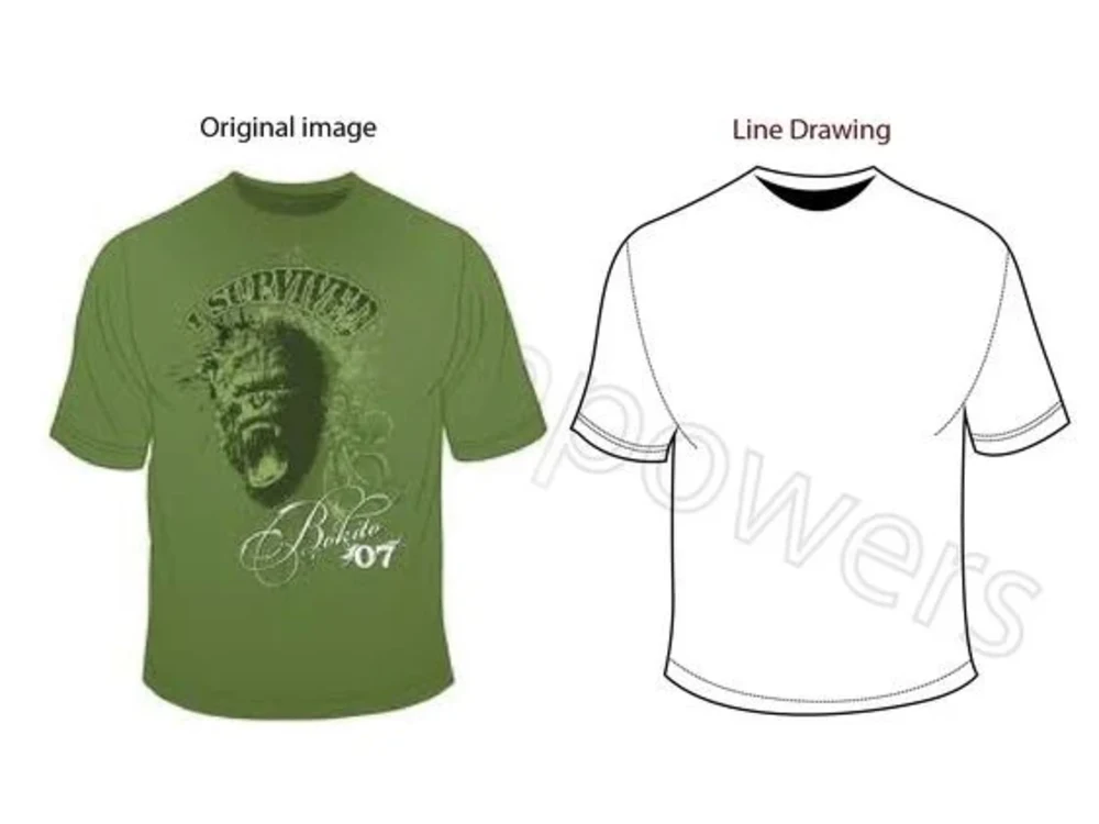 Vector line drawing of product image | Upwork