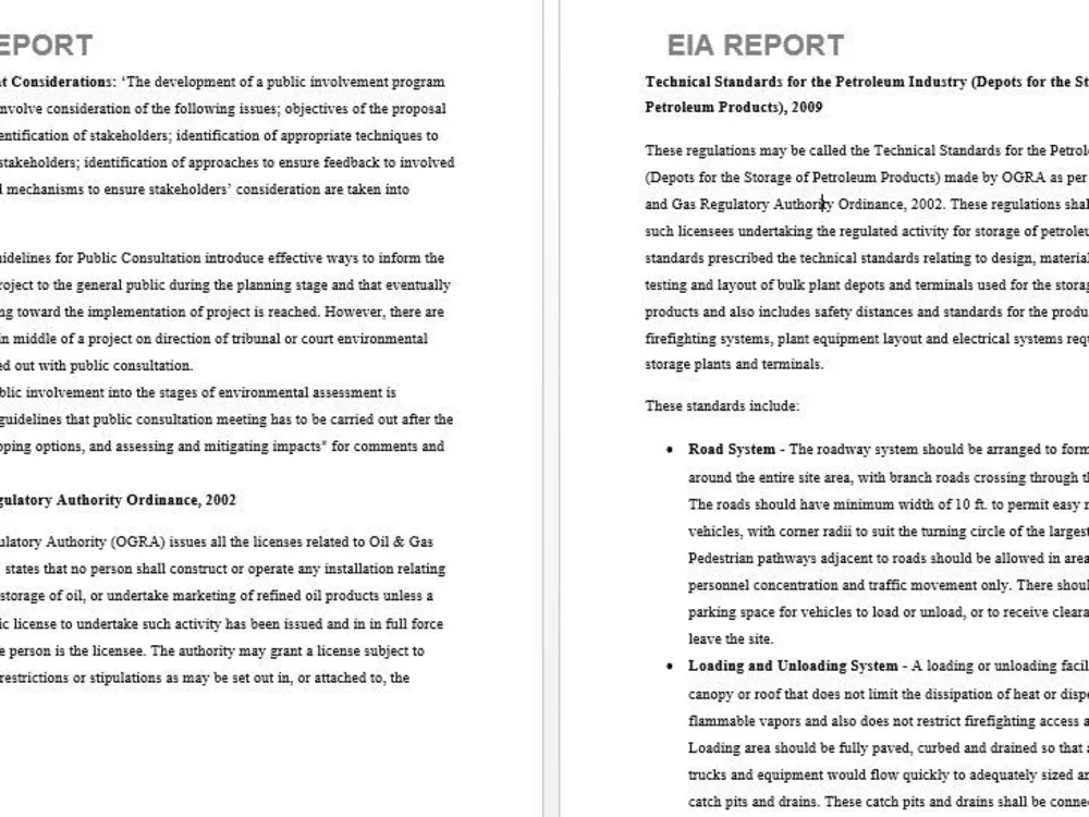 A EIA or IEE and Environmental study | Upwork