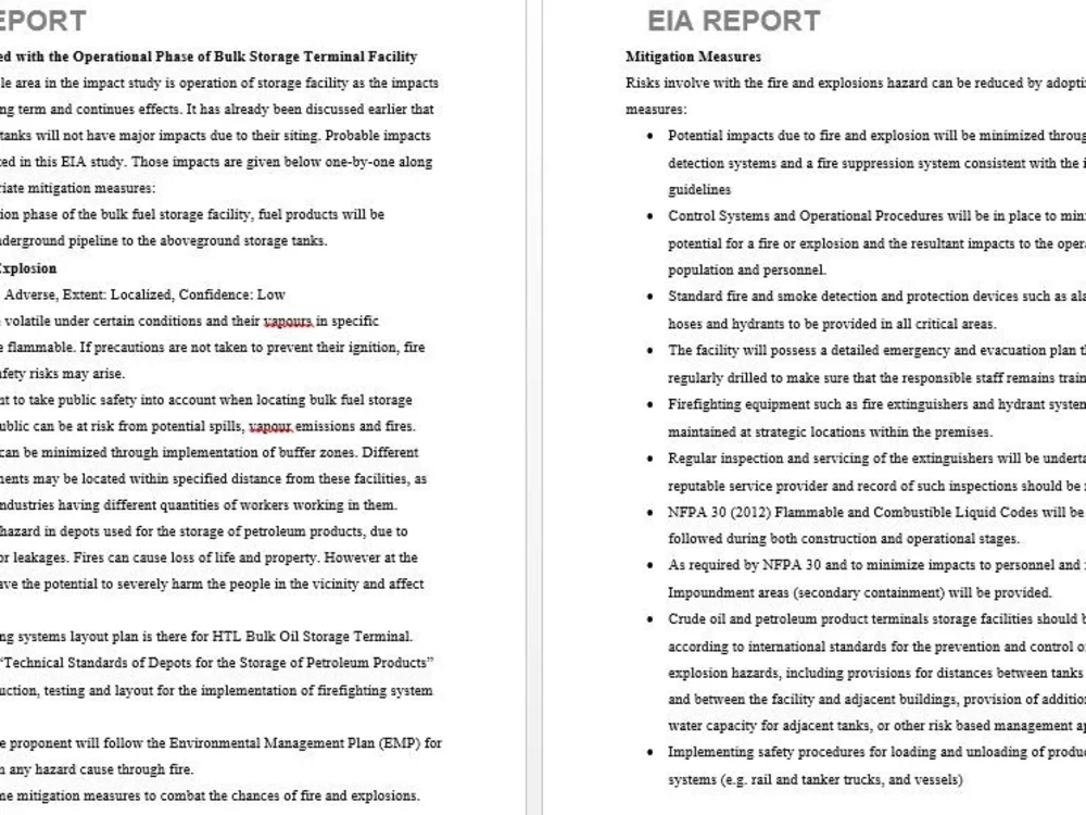 A EIA or IEE and Environmental study | Upwork