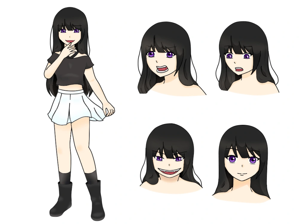 A fantastic anime OC characters design sheet for you | Upwork