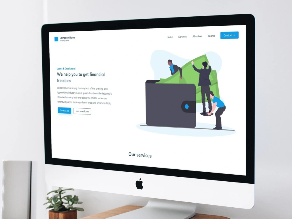 Modern and High quality landing page /Website template | Upwork