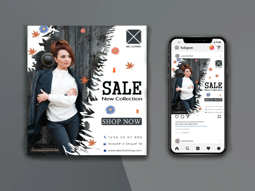 Beautiful Clothing Social Media Posts Social Clothing Post Designs FB ...