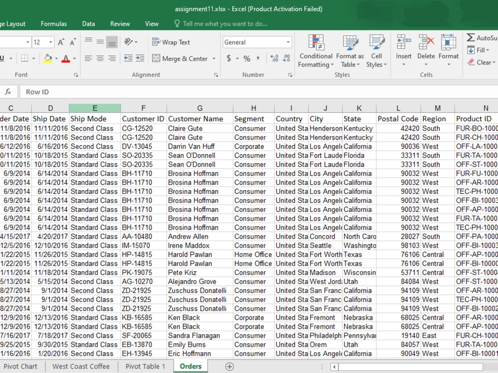 Any excel formulas, pivot tables, charts and projects | Upwork