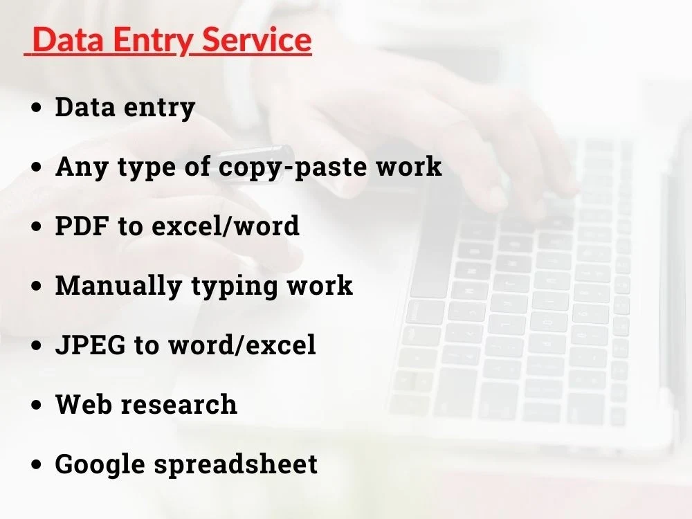 A Data Entry and Data Collection for your business | Upwork