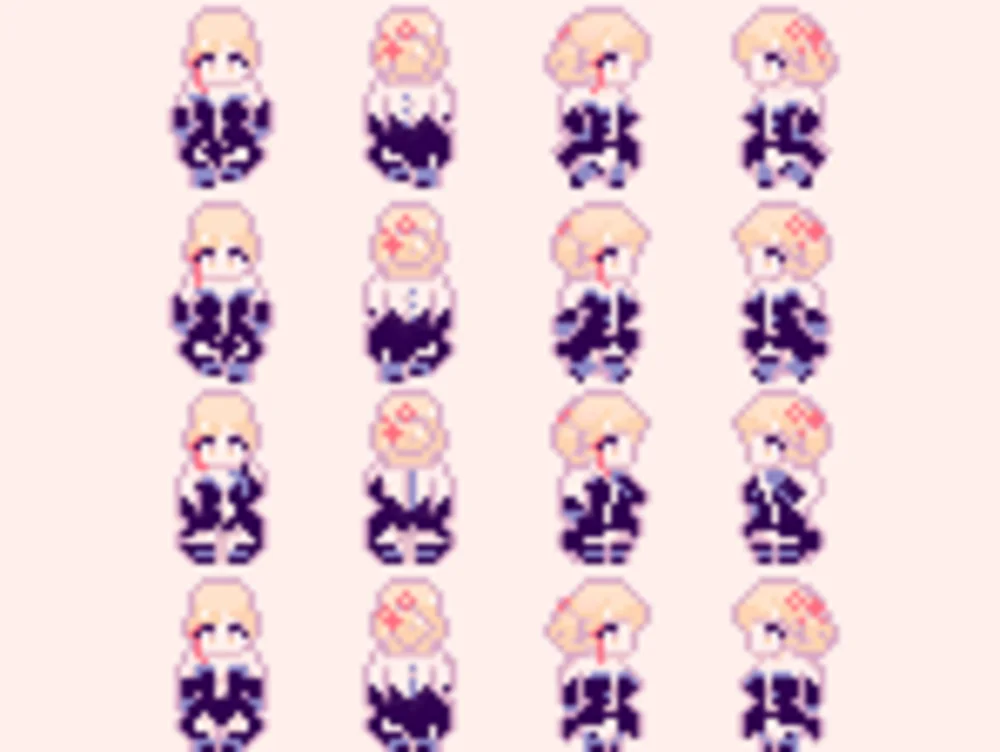 A pixel-art sprite sheet | Upwork