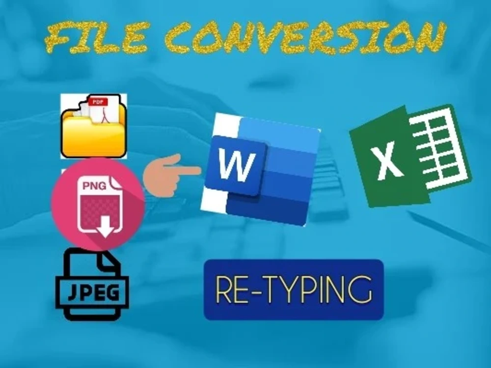 Any Image Pdf Files Converted Into Excel Word Files Upwork