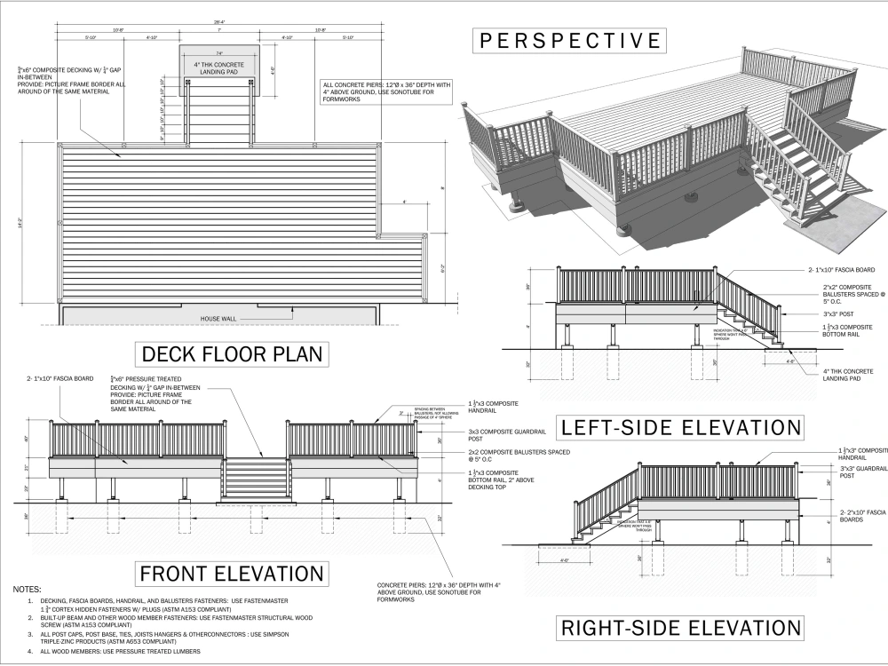 DECK design, permitting drawings, and 3D renders | Upwork