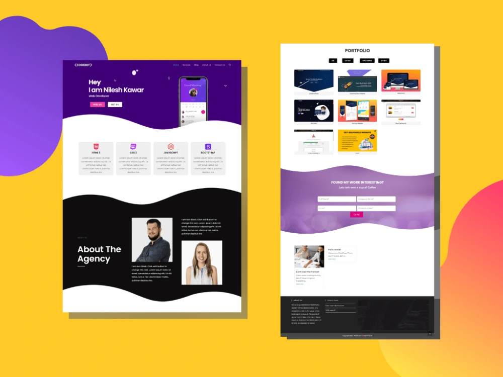PSD, Figma, Sketch, Adobe XD to HTML, CSS Responsive Website | Upwork