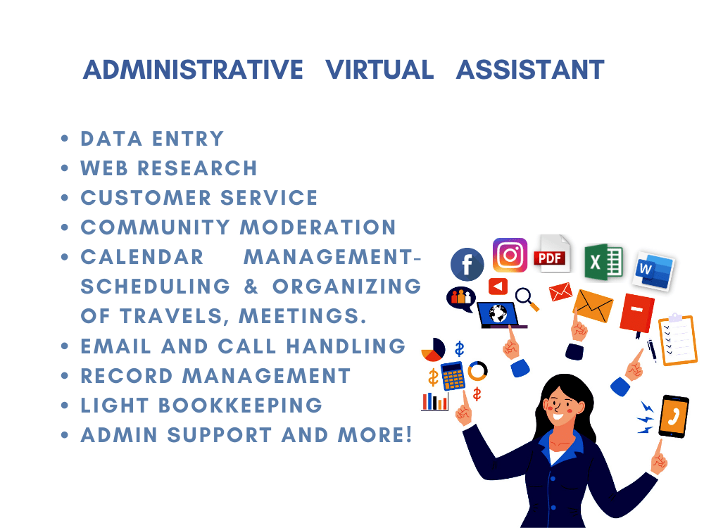 A dedicated virtual assistant for admin support | Upwork
