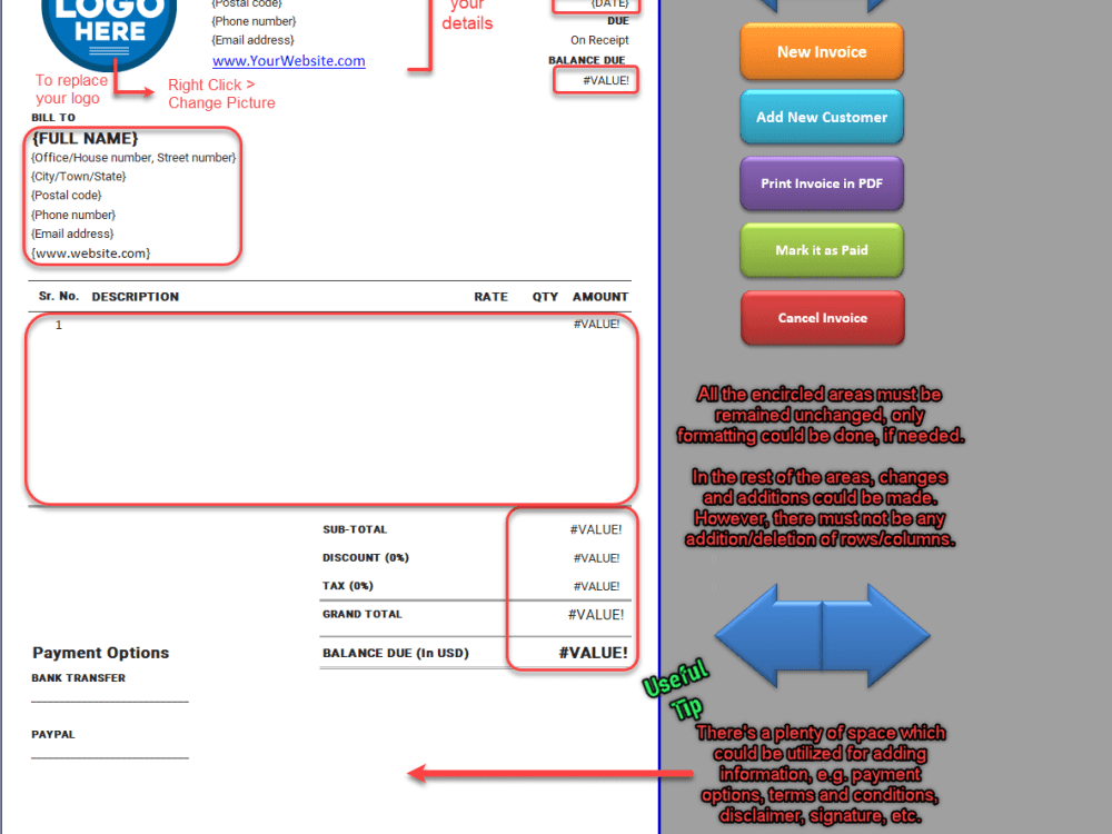 A customized invoice generator | Upwork