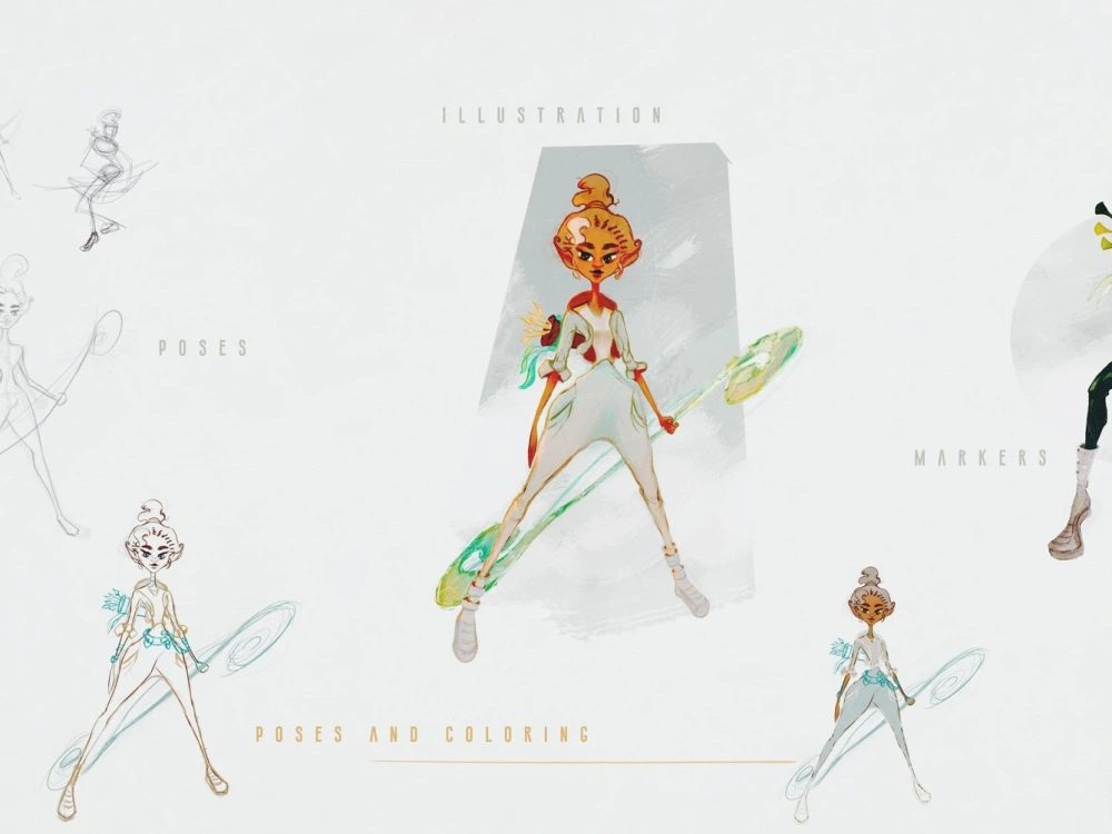 A creatively stylized character illustration | Upwork