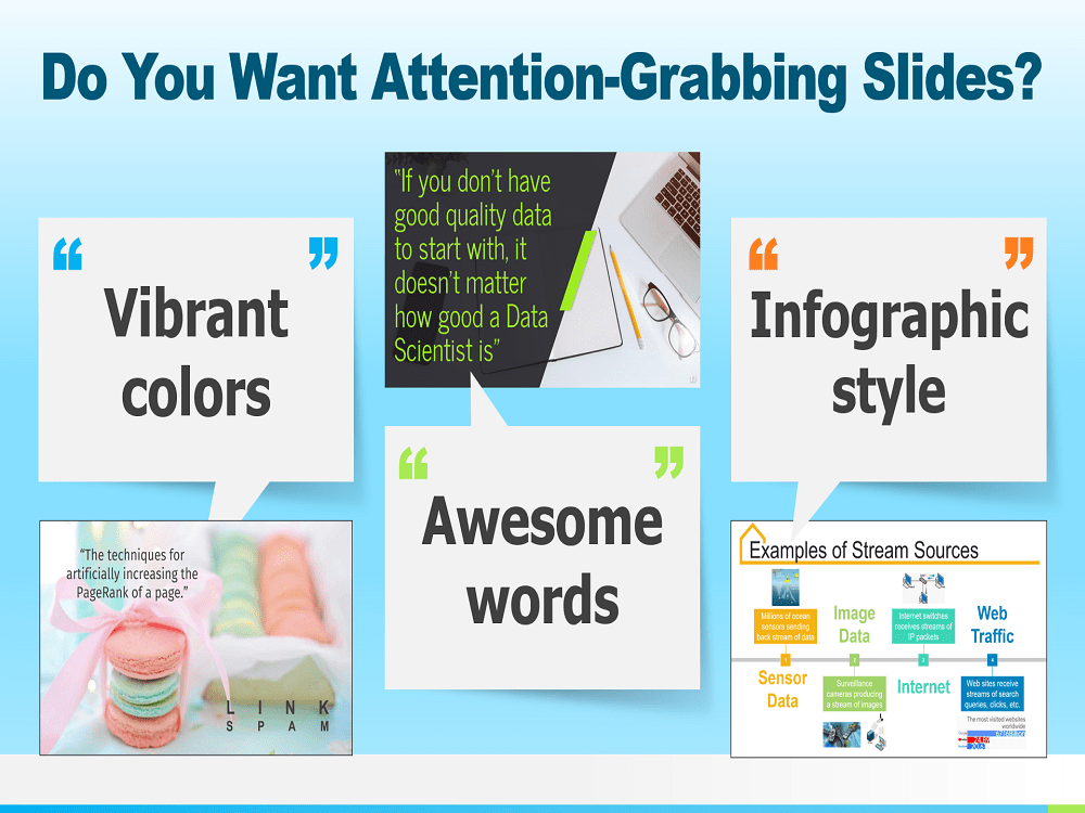 An attention-grabbing presentation slides in PowerPoint or Google ...