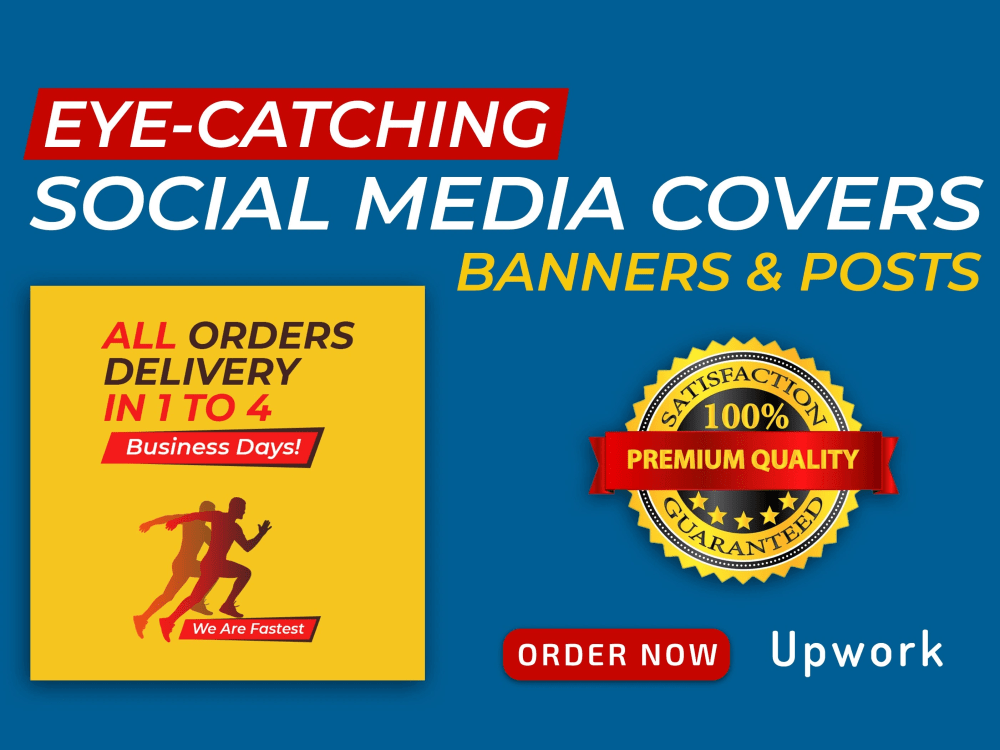 An eye-catchy Social Media covers, ads & posts design | Upwork