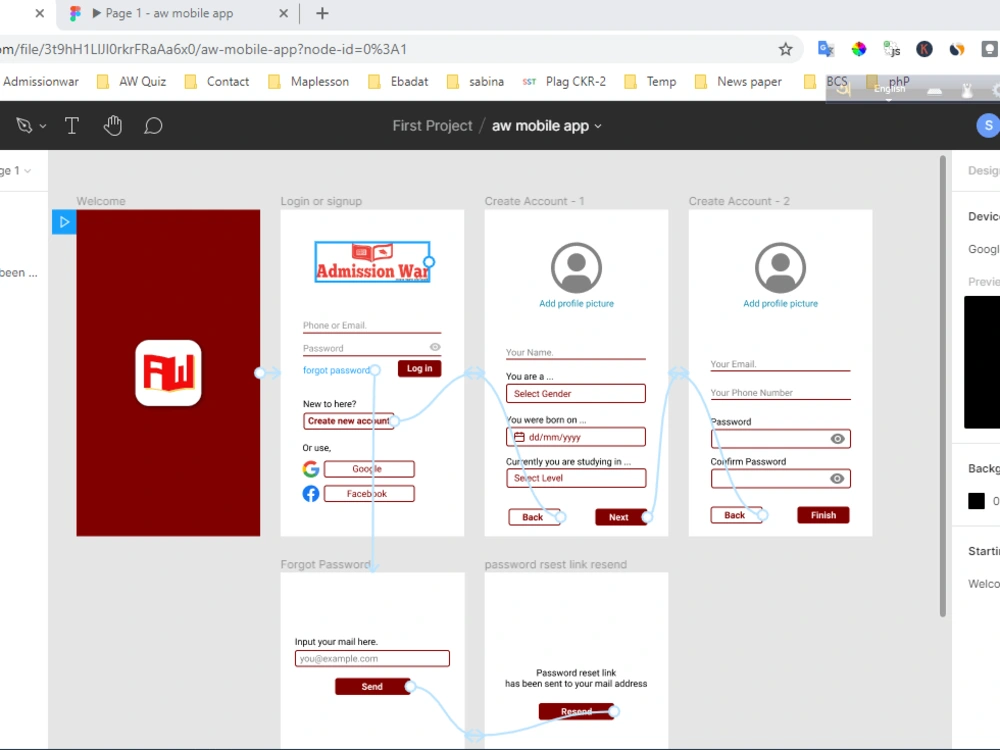 Professional UI/UX Design of Mobile app/Website user interface ...